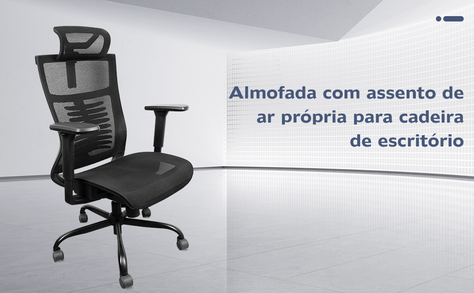 Cadeira de escritório Python Fly malha ergonômica - apoio da lombar ...