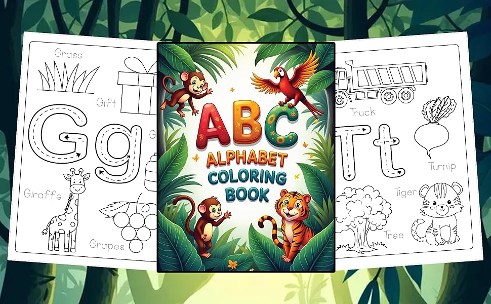 ABC Alphabet Coloring Book: Fun and Educational | Over 50 Coloring ...