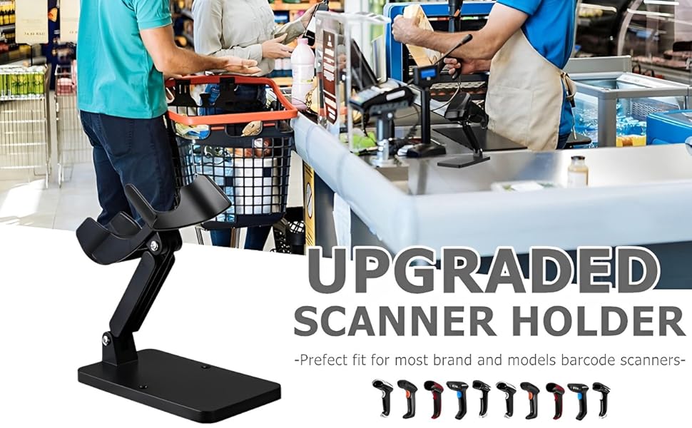 Amazon.com: YurMemo Universal Scanner Holder,Adjustable Barcode Scanner Stand,No Assembly ...