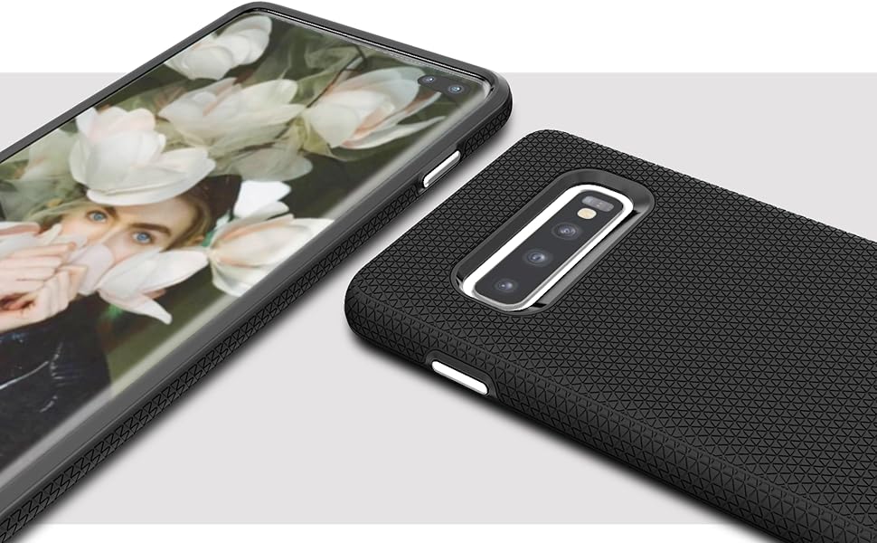 Amazon.com: AYMECL Galaxy S10 Plus Case - Mesh Texture,Military-Grade,Tough Drop Resistant ...