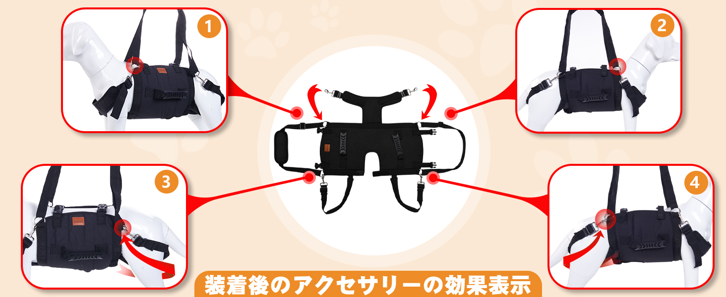 Amazon | LOOBANI 犬 ハーネス 犬 歩行補助ハーネス 老犬の前足と後足の補助 けが 介護 リハビリにも利用可能 安定調節ショルダーストラップ付 調節可能な排尿穴のデザインの底 ...