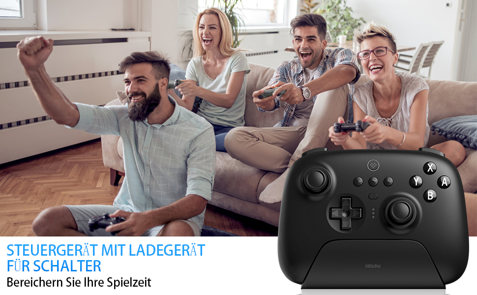 8bitdo Ultimate Bluetooth & 2.4 g Controller with Charging Station 22 ...