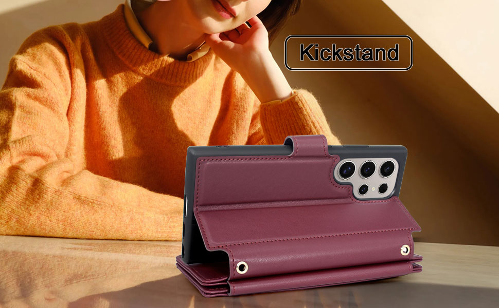 Amazon.com: Harryshell Crossbody for Samsung Galaxy S24 Ultra 5G Case Wallet [8 Card Slots] with ...