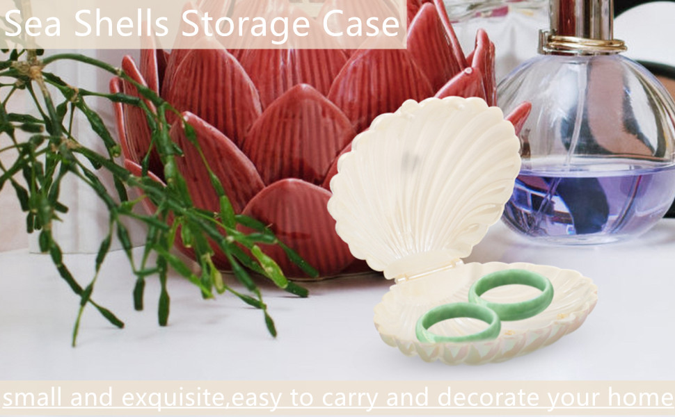 Amazon.com: Holibanna Box Shell Jewelry Box Seashell Jewelry Case Sea Shell Candy Holder ...