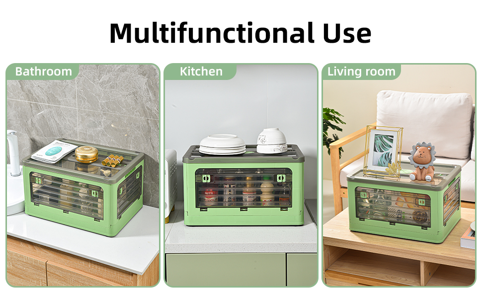 NEALYSEA Contenedores de almacenamiento de plástico de 32 cuartos con ...