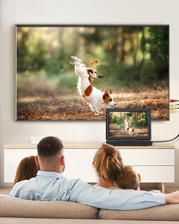 Amazon.com: DBPOWER 16.9" Portable DVD Player with 14.1" HD Swivel Large Screen, Support DVD/USB ...