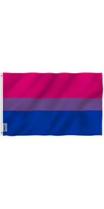 Amazon.com : Anley Fly Breeze 3x5 Foot Bi Pride Flag - Vivid Color and Fade proof - Canvas ...