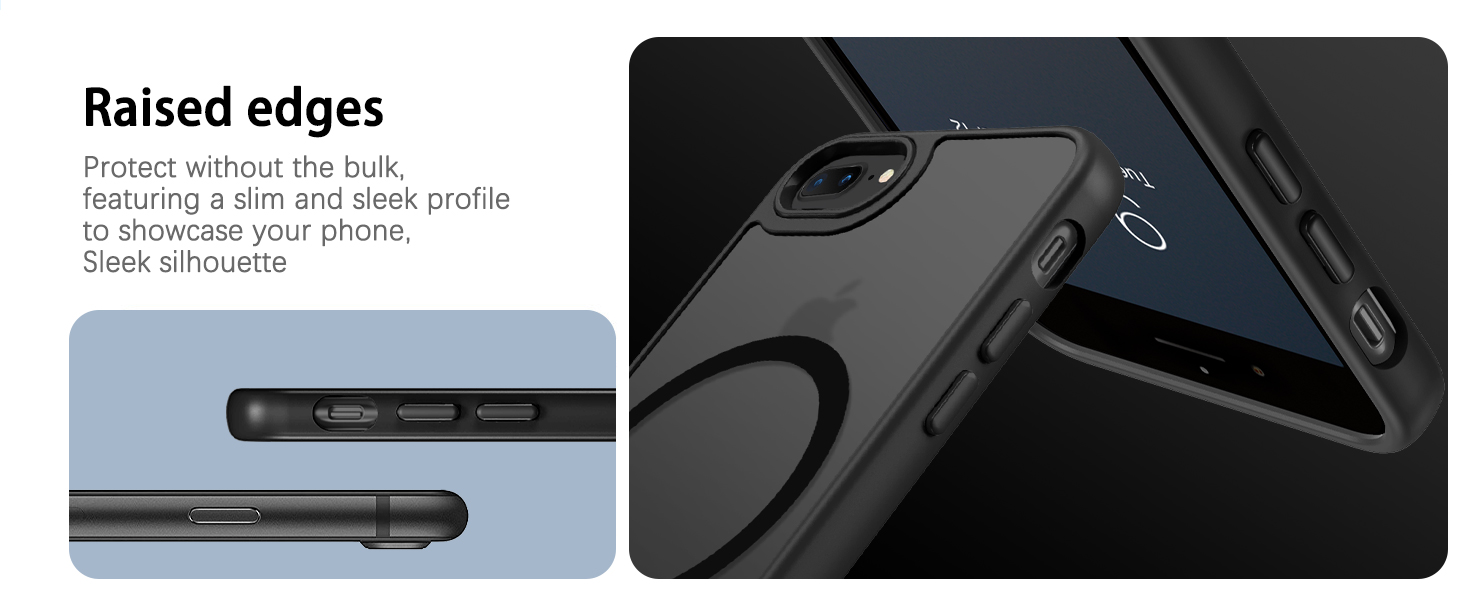Amazon.com: DUEDUE for iPhone 8 Plus Case, iPhone 7 Plus Case Magnetic[Compatible with Magsafe ...