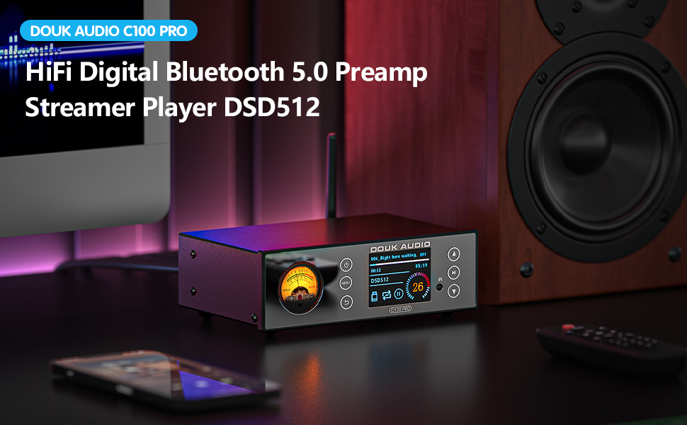 Amazon.com: Douk Audio C100 PRO Mini Hi-Res Bluetooth Music Streamer ...
