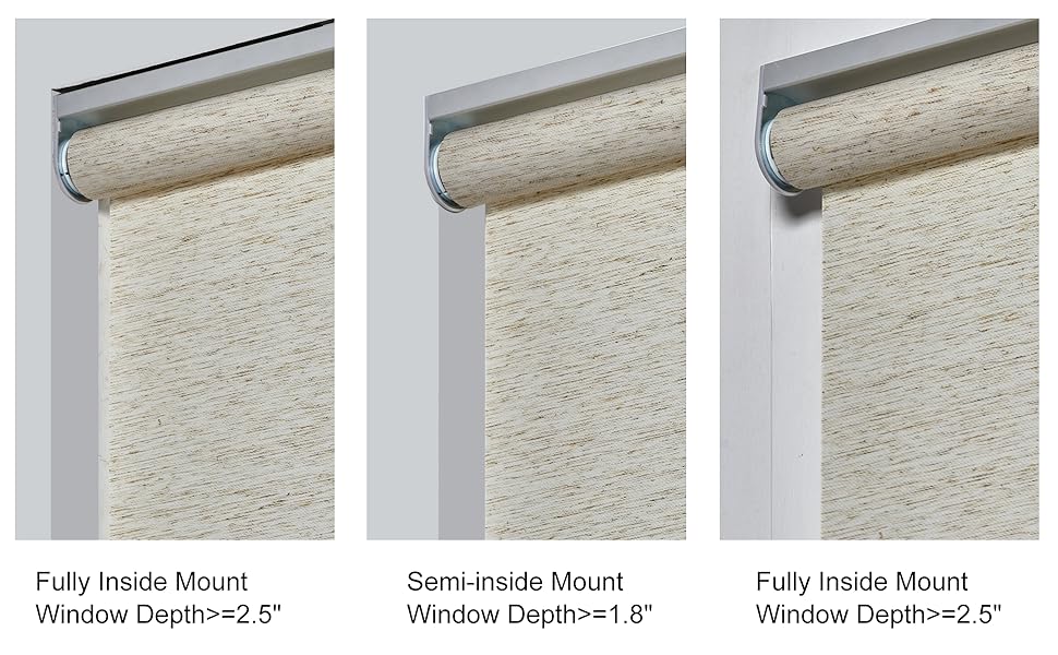 Amazon.com: Persilux Custom Size Natural Woven Cordless Roller Shades, Free-Stop Window Shades ...