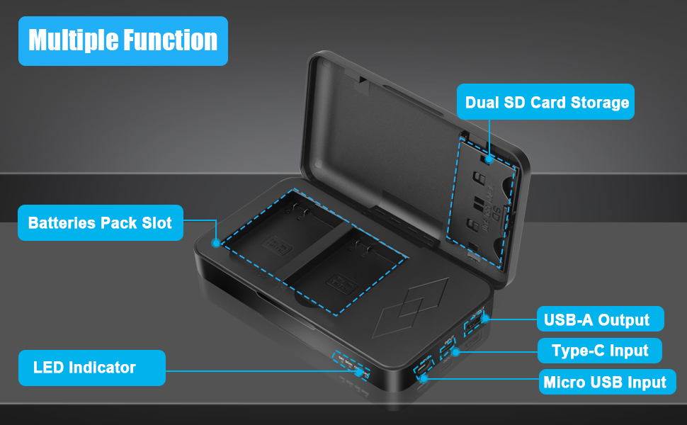 Amazon.com: JYJZPB D3400 EN-EL14 EN-EL14A Cargador de batería con salida USB y 2 ranuras para ...