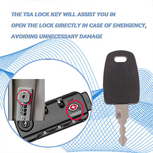 2 Pieces TSA002 007 Master Keys Multifunction TSA002 007 Key Travel Luggage Suitcase Customs TSA ...