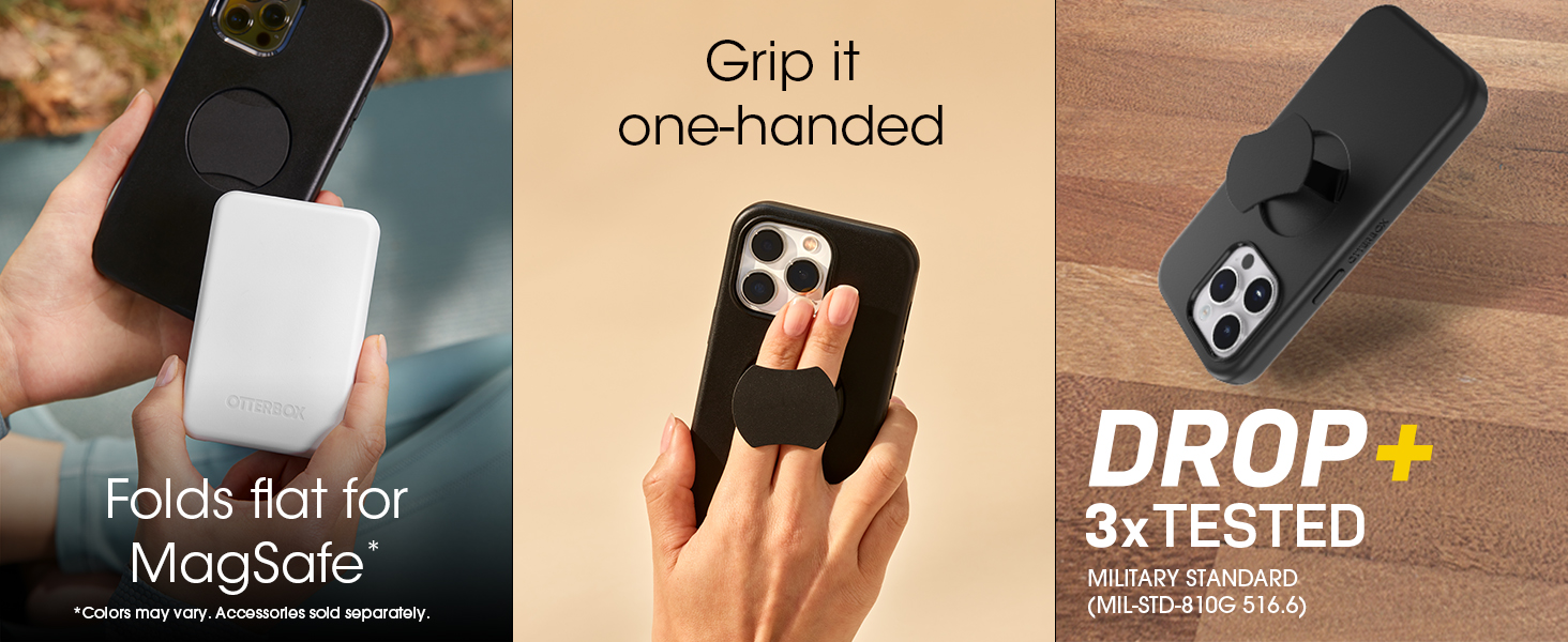 Amazon.com: OtterBox OTTERGRIP Symmetry Series Case for iPhone 14 and iPhone 13 - Black : Cell ...