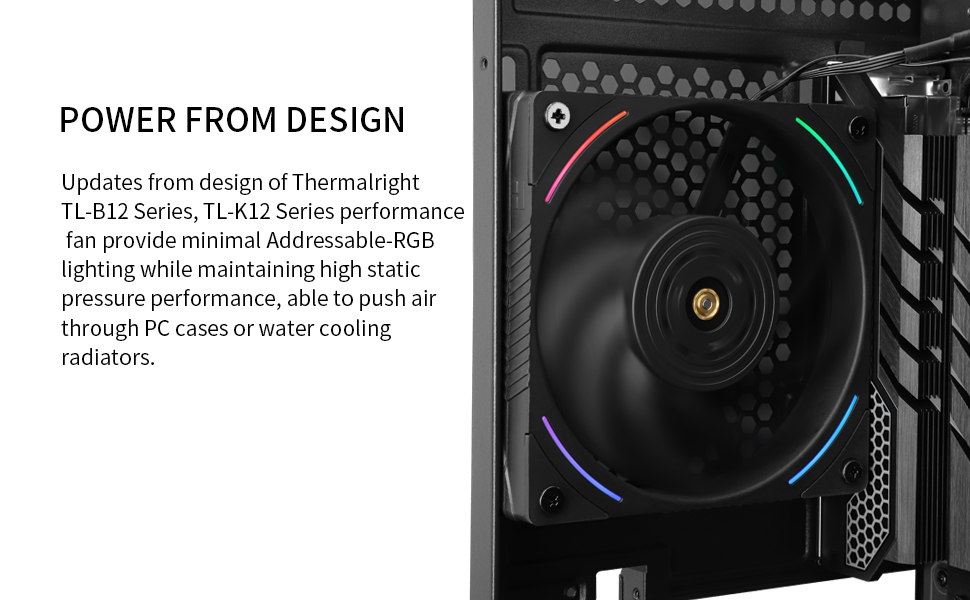 Amazon.com: Thermalright TL-K12 ARGB CPU Fan 120mm Case Cooler Fan, 4pin PWM Connector Silent ...