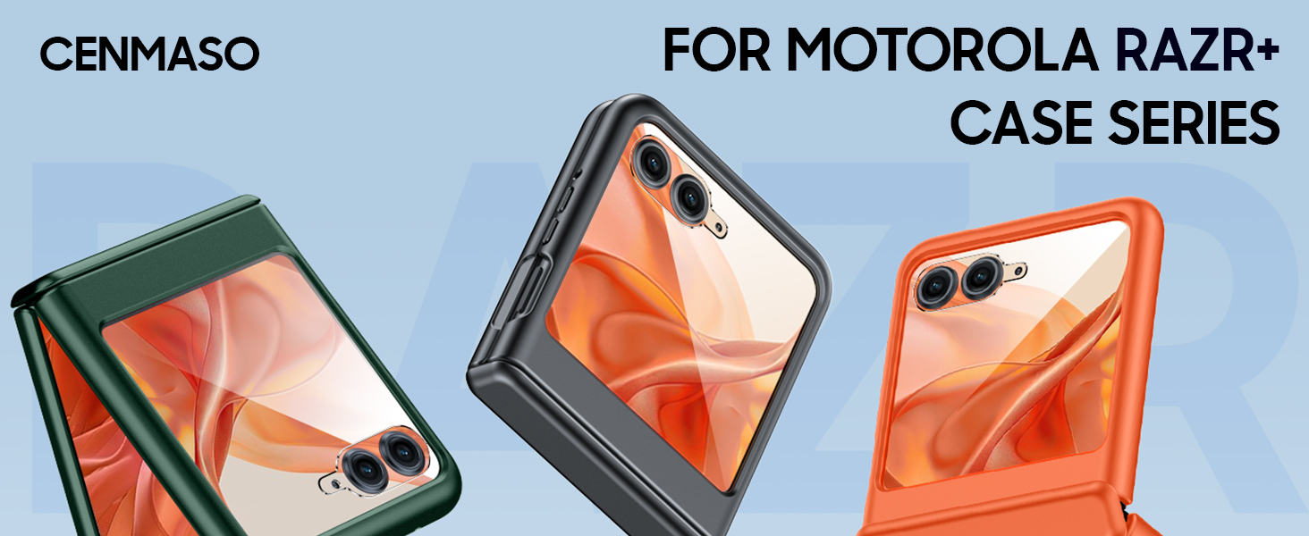 Amazon.com: CENMASO for Motorola Razr 2024 Case, Razr 2024 Case with Hinge Protection & Built-in ...