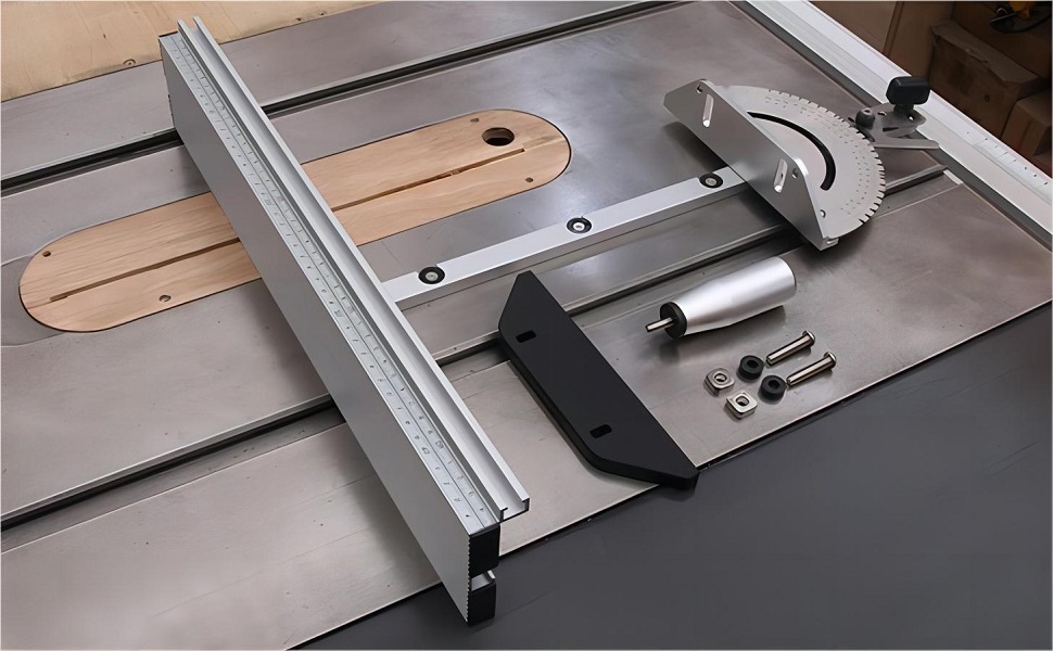 Berrywho Gehrungslehre für Tischkreissäge 450mm Miter Gauge Einstellbar auf 0-60 Grad Präzises ...