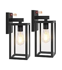 BesLowe 2-Pack Outdoor Wall Light Fixtures, Exterior Lighting Fixtures Wall Mount, Waterproof ...
