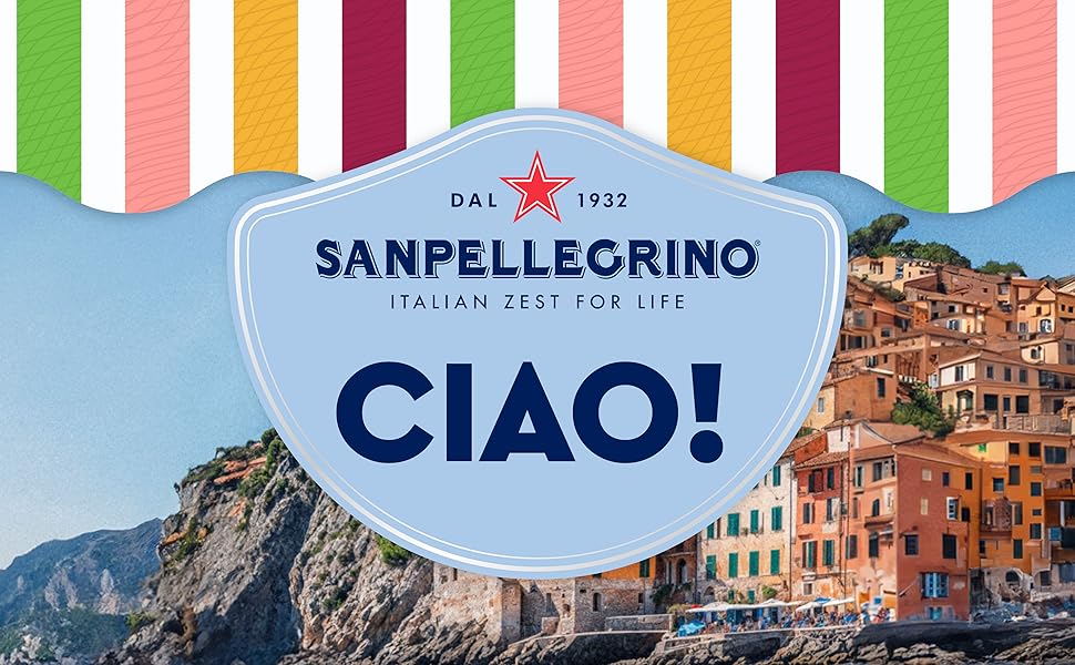 Amazon.com: Sanpellegrino CIAO Peach Sparkling Water, Low-Calorie Italian Sparkling Water with ...