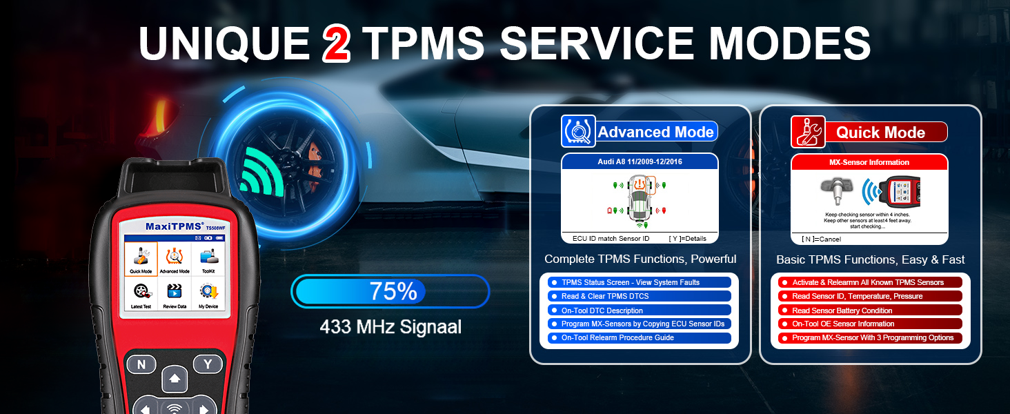 Amazon.com: Autel MaxiTPMS TS508WF WiFi TPMS Relearn Tool, 2025 Updated ...