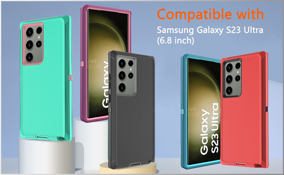 Amazon.com: HONG-AMY for Samsung Galaxy S23 Ultra Case, S23 Ultra Case with Self Healing ...