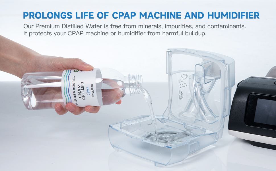 Amazon.com: 12 oz 6-Pack Distilled Water for CPAP Machines | Made in USA | Use with ResMed and ...