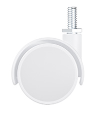 Amazon | DEWEL キャスター M8ネジ式キャスター ストッパー付き 50径 360度回転 静音 取替えキャスター ネジ込み式 4個 セット ホワイト (M8) | キャスター