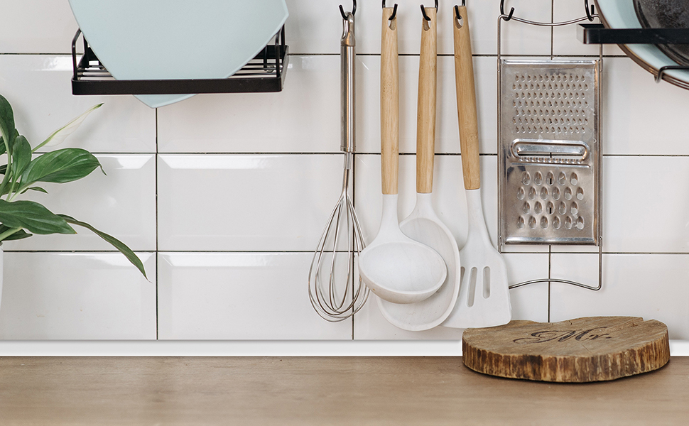 Amazon.com: 35 Ft Peel and Stick Backsplash, Trim Molding Tape for Tile Edge, Self-Adhesive Wall ...