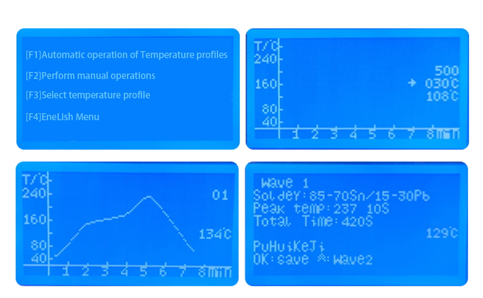 Reflow Oven, Infrared IC Heater Soldering Reflow Oven 180 x 235 mm, Mini Reflow Soldering ...