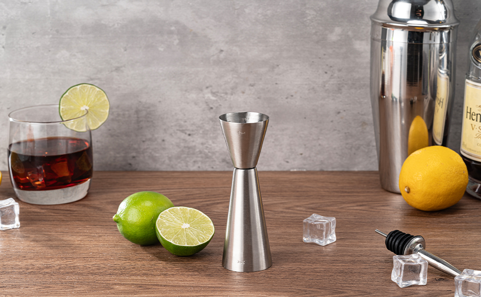 Amazon.com: Briout Jigger for Bartending, Double Cocktail Jigger Japanese Premium 304 Food Grade ...