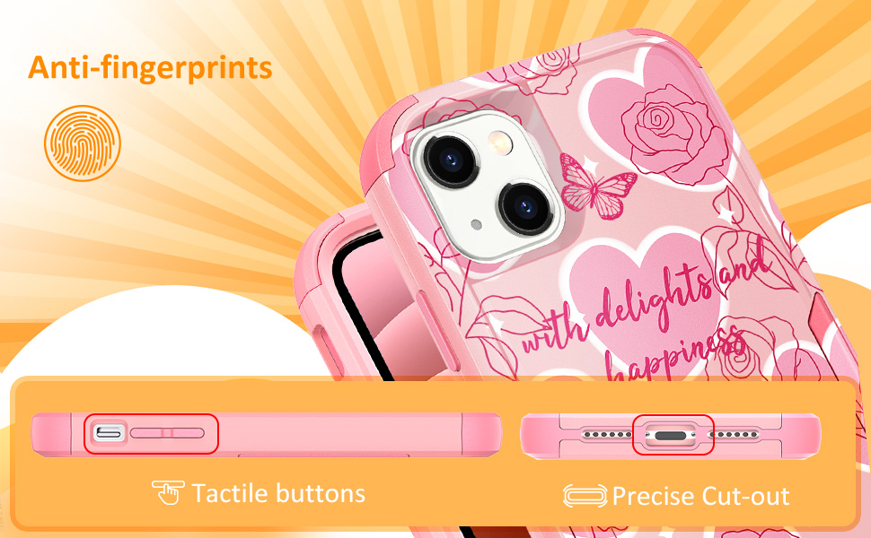 Amazon.com: Plakill for iPhone 14 Case - Women Cute Girls Phone Cover Girly Unique Design ...