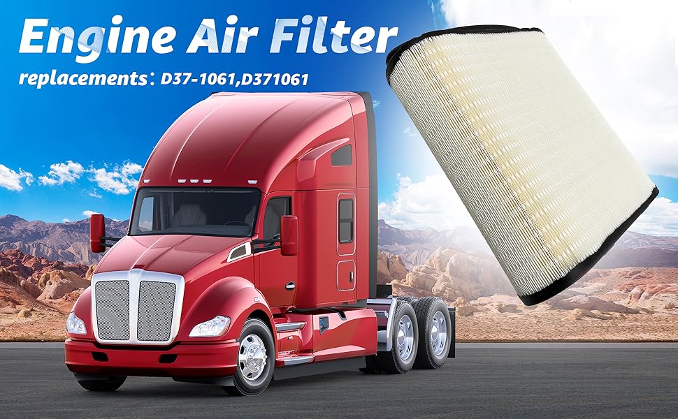 Amazon.com: ProXlex D37-1061 New Gen Truck Air Filter Replacement For 2023 Peterbilt 579, 2023 ...