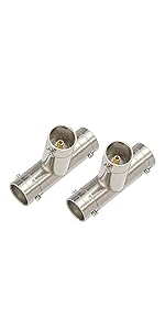 Amazon.com: Superbat BNC Female to Female Adapter Connectors Flange 4 Hole Panel Mount BNC ...