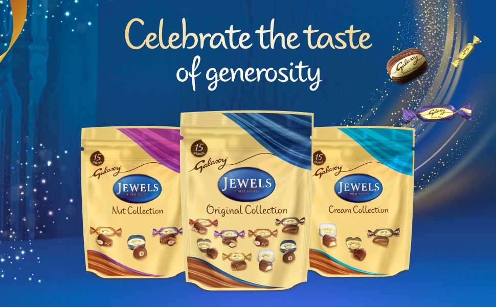 Galaxy Jewels Original Chocolate Variety Pack 135g Pouch Miniature Chocolate Candy Chocolate ...