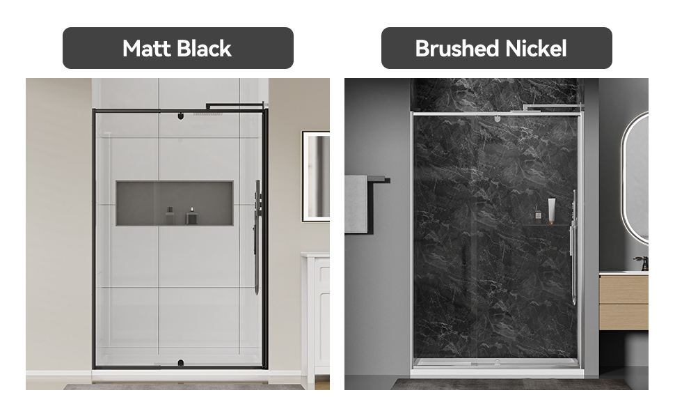 Findepot 38-42" W x 71" H Pivot Glass Shower Door, Pivot Shower Door with 1/4"(6mm) Clear Glass ...