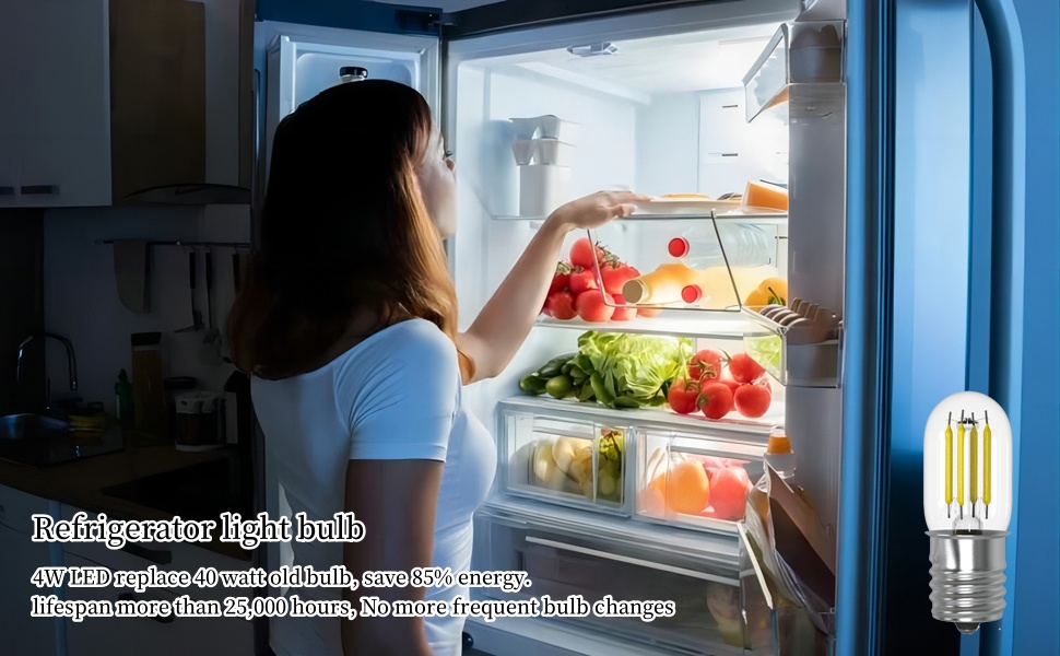 Amazon.com: Jensense Microwave Light Bulbs Under Hood - Appliance Bulb E17 LED Bulb 125V 40W ...