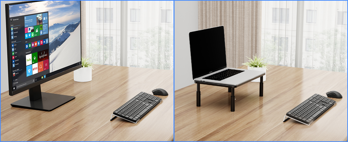 Amazon.com : Suptek 16.9"x5.7" Clear Acrylic Tilted Computer Keyboard ...