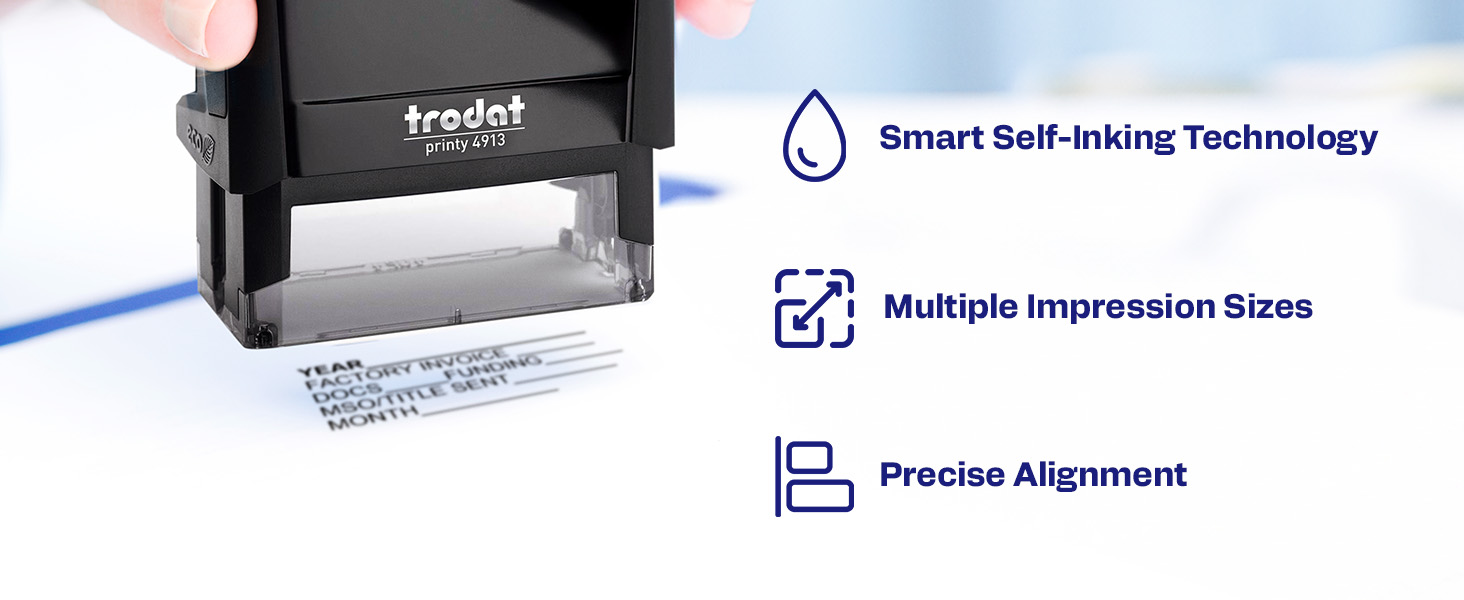Amazon.com : XX-Large Custom Self-Inking Personalized Return Address Stamp - Customizable Up to ...
