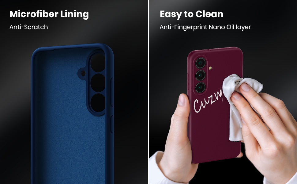 Amazon.com: CUZMIGO Silicone Case for Samsung Galaxy S25, Soft Slim Liquid Silicone Phone Case ...