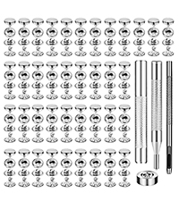 Amazon.com: TLKKUE 120 Sets Leather Snap Fasteners Kit, 3 Sizes Metal ...