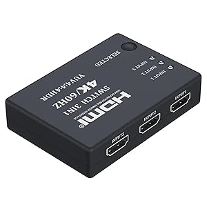 Amazon | 【Amazon限定】Hanx株式会社 日本メーカー HDMI切替器 4K 60Hz 3入力1出力 スイッチャー HT-4K3H57B | Hanx-Home | AVセレクター