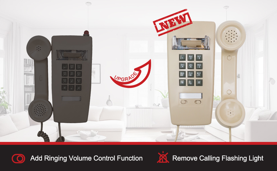 Amazon.com : Retro Wall Phones for Landline with Loud Mechanical Ringing Sangyn Vintage Wall ...