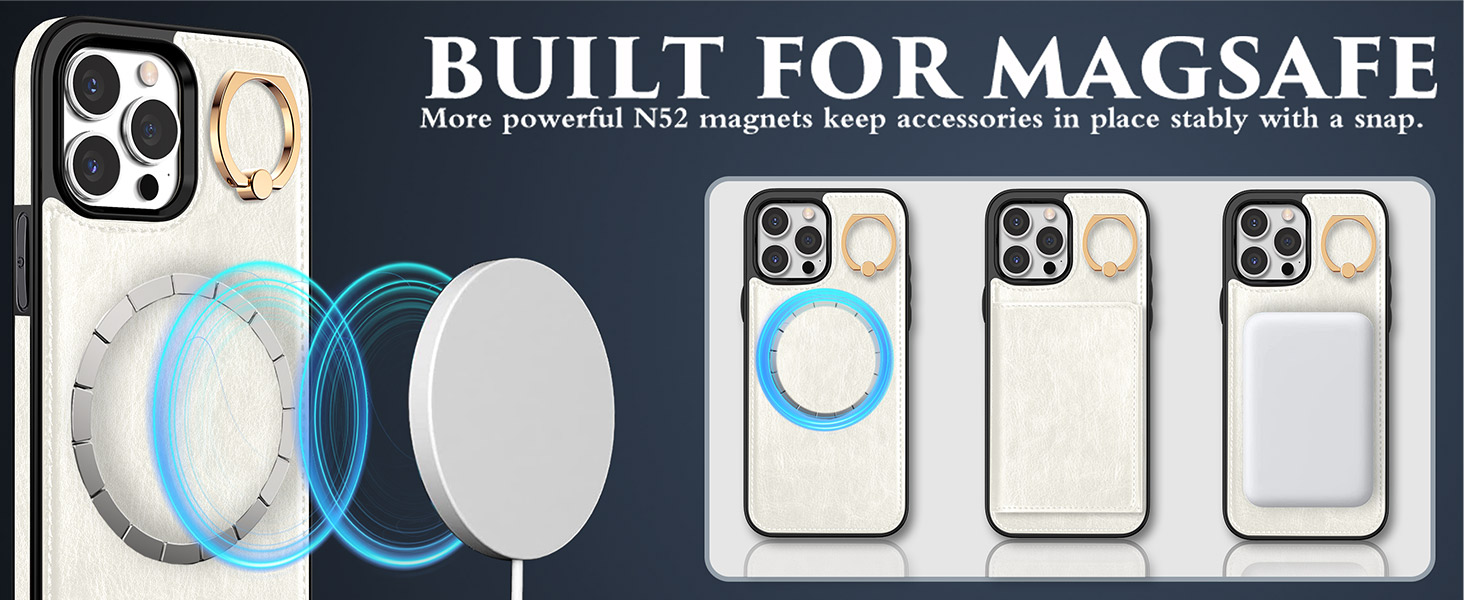 Amazon.com: LOHASIC for iPhone 15 Pro Max Wallet Case, 6 Card Holder, Detachable Magnetic Back ...