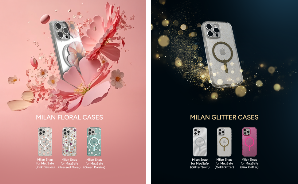 Amazon.com: ZAGG Milan Snap Case for iPhone 16 Pro - Color Changing Finish, MagSafe & Wireless ...