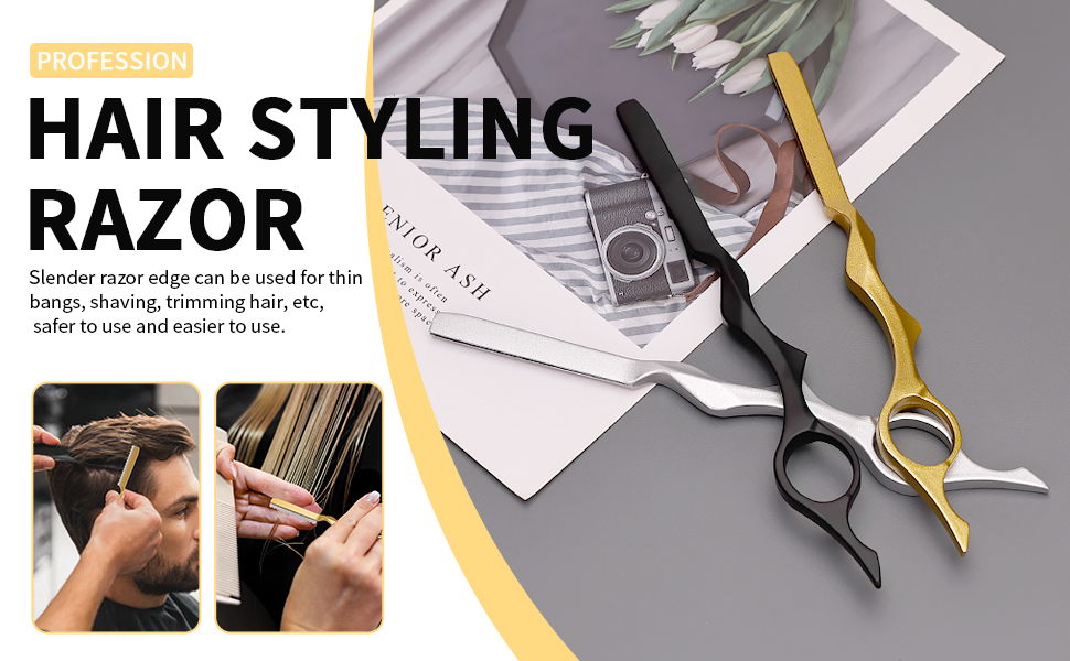 Amazon.com : Hair Styling Thinning Texturizing Cutting Razor, 11 Pieces ...