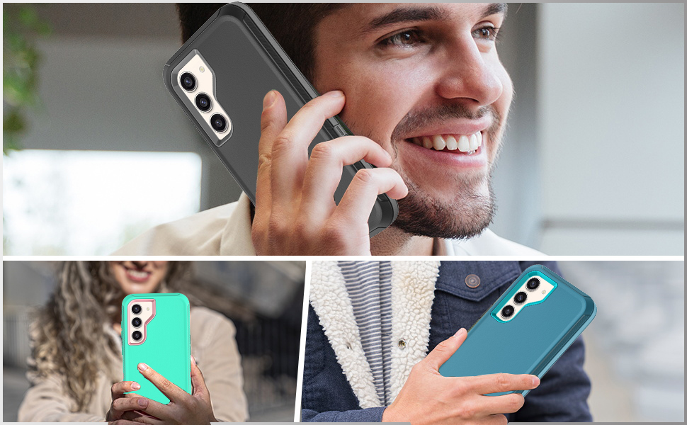 Amazon.com: HONG-AMY for Galaxy S23 Case, S23 Case with Self Healing Flexible TPU Screen ...