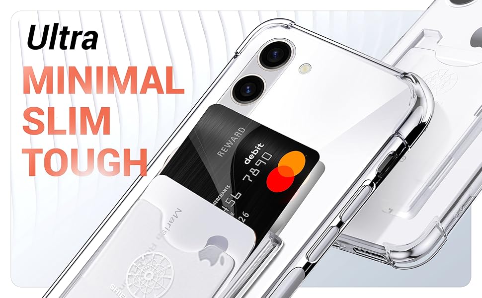 Amazon.com: Shields Up for Samsung Galaxy S23 Plus Case, Minimalist Wallet Case with Card Holder ...