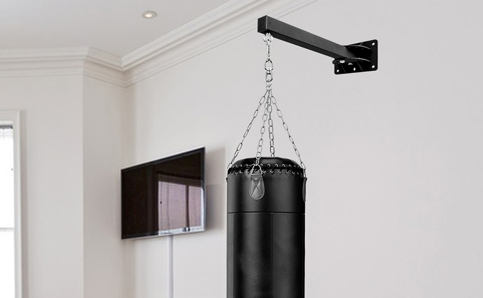 YZZHAJ Wall Mount Heavy Bag Hanger, Punching Boxing Bag Hanger, Heavy Duty Bag Hanger Bracket ...