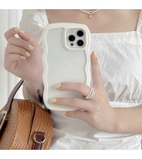 Amazon.com: UEEBAI Wave Frame Clear Case for iPhone 11 6.1 inch, Curly Clear Phone Case, Cute ...