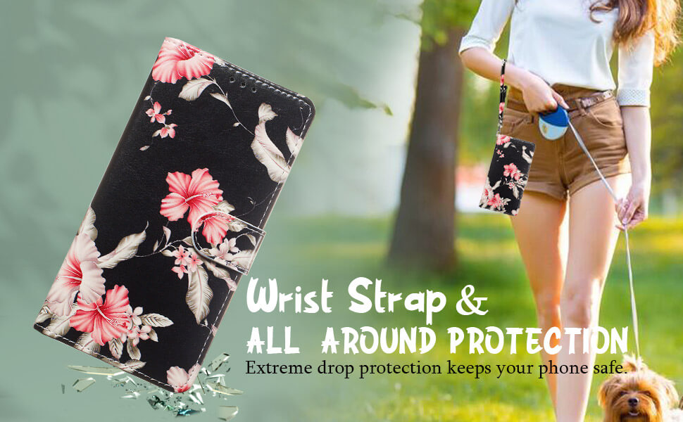 Amazon.com: JanCalm for Galaxy A15 5G Phone Case Wallet,Floral Pattern Cute for Samsung Galaxy ...