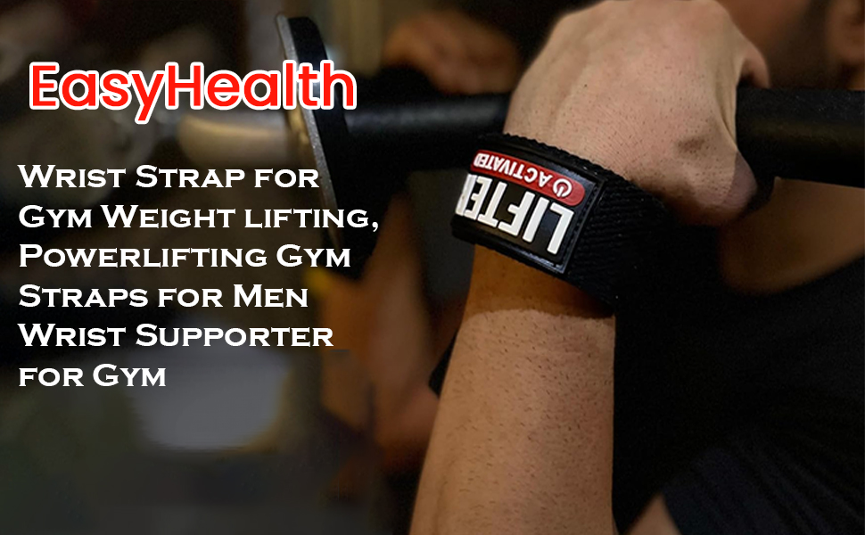 Buy EasyHealth Weight lifting Straps Deadlift Straps Gym Straps Wrist Supporter For Gym ...